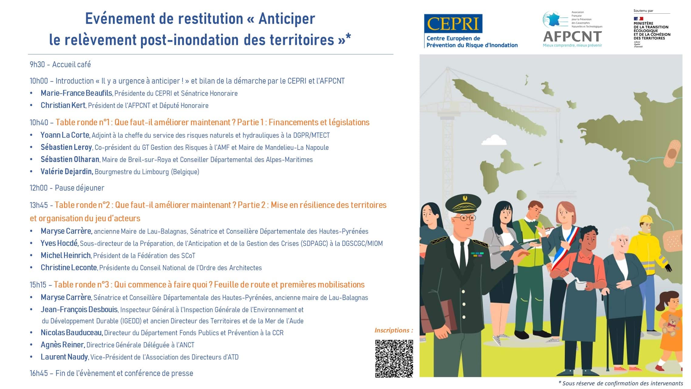 GT Anticiper la reconstruction – Cepri
